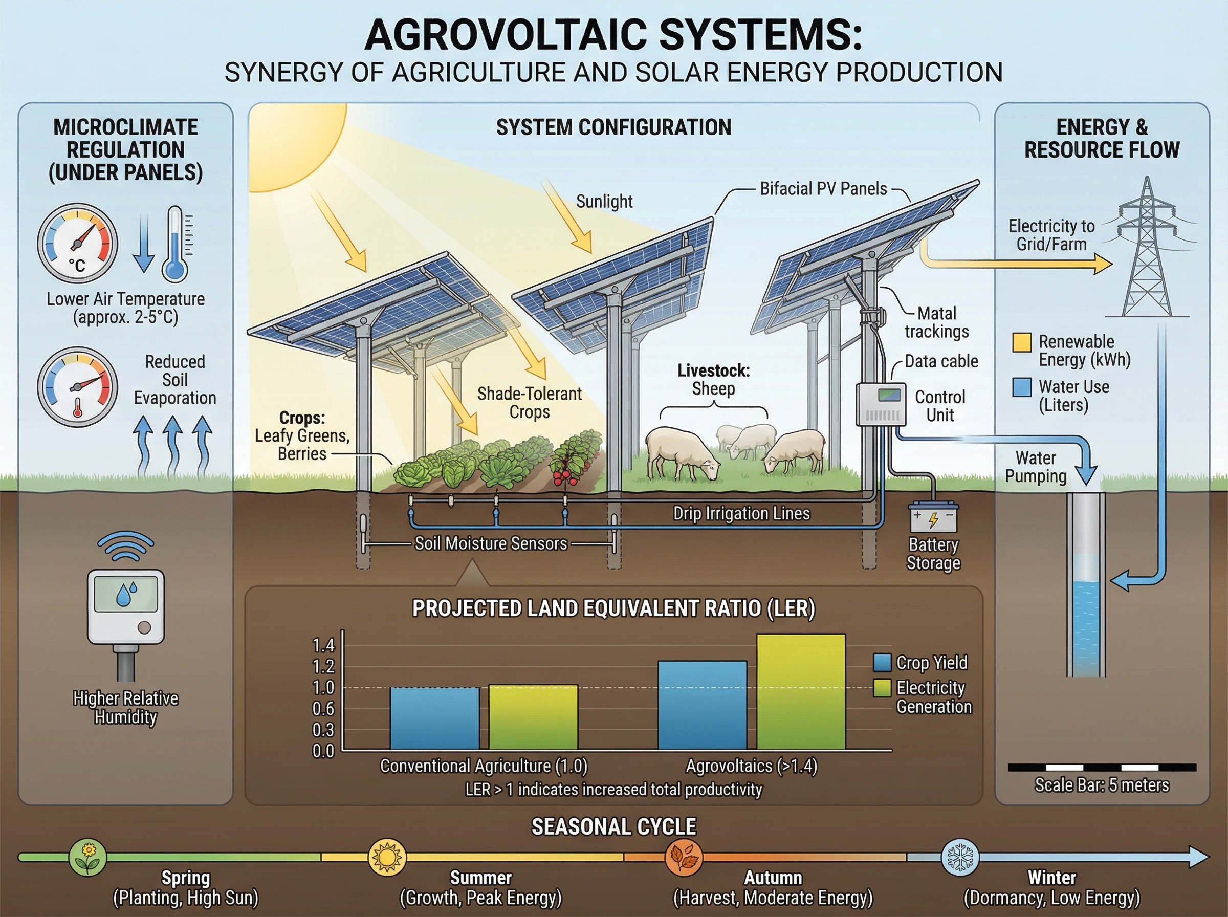 Agrovoltaics, also known as agrivoltaics, is the co-locat... | SciDraw ...