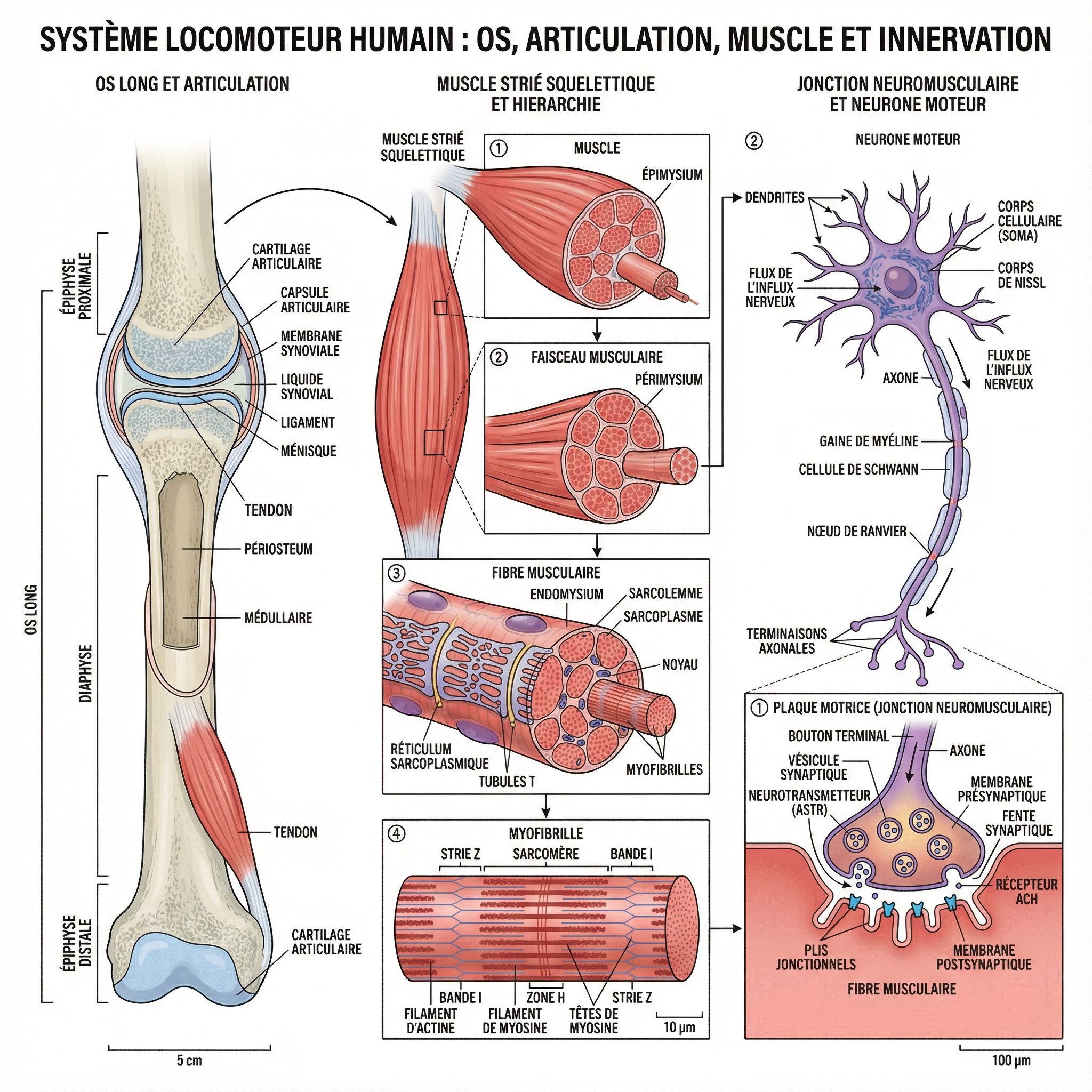 Construct a comprehensive diagram of the locomotor system... | SciDraw ...